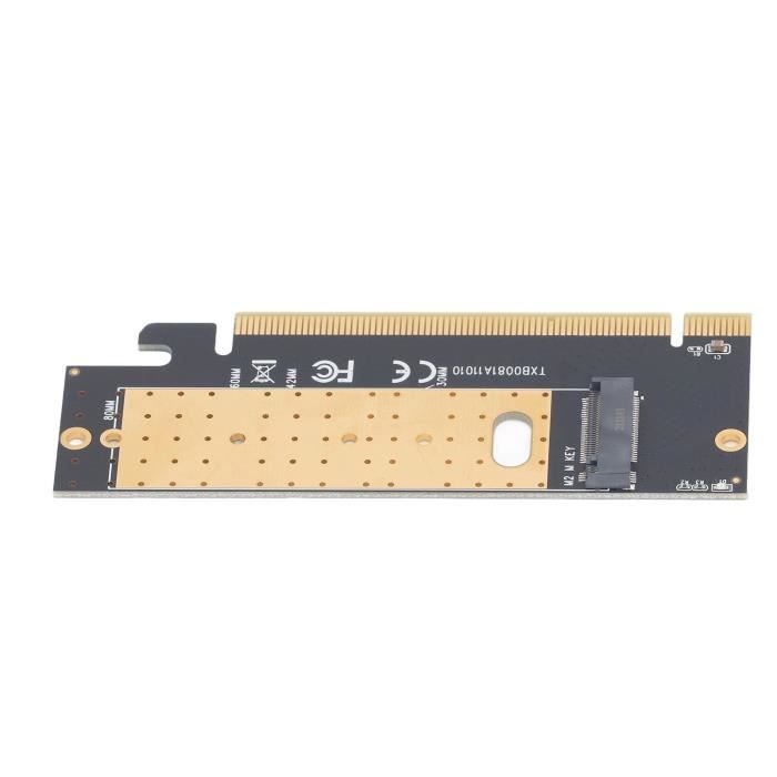 Vvikizy Adaptateur Carte NVMe M.2 SSD vers PCIe 3.0 X16 Compatible avec 2230 2242 2260 2280 ...