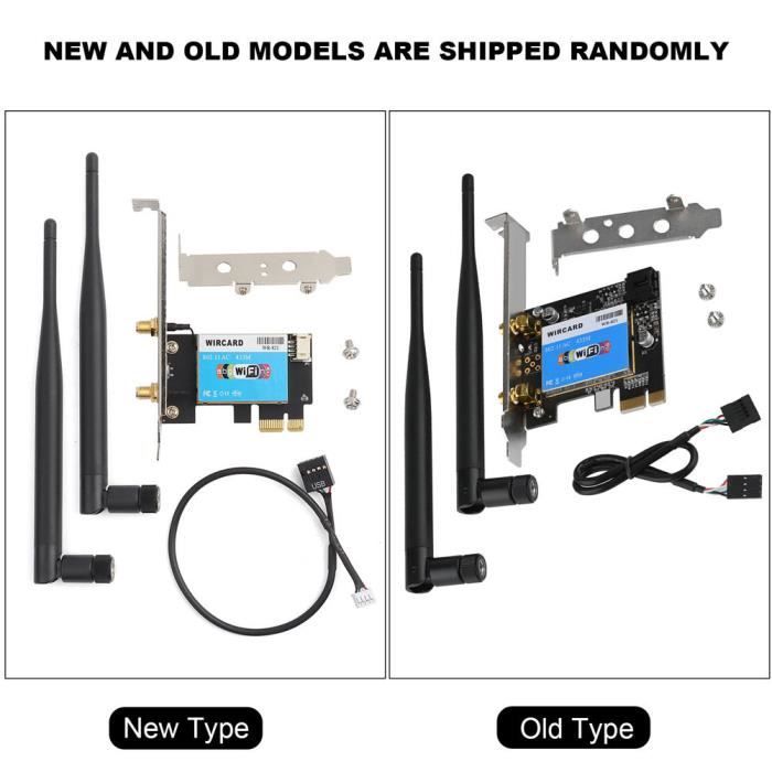 Carte réseau PCIE - EBTOOLS - Modèle RTL8821 - Double bande 2.4G/5G ...
