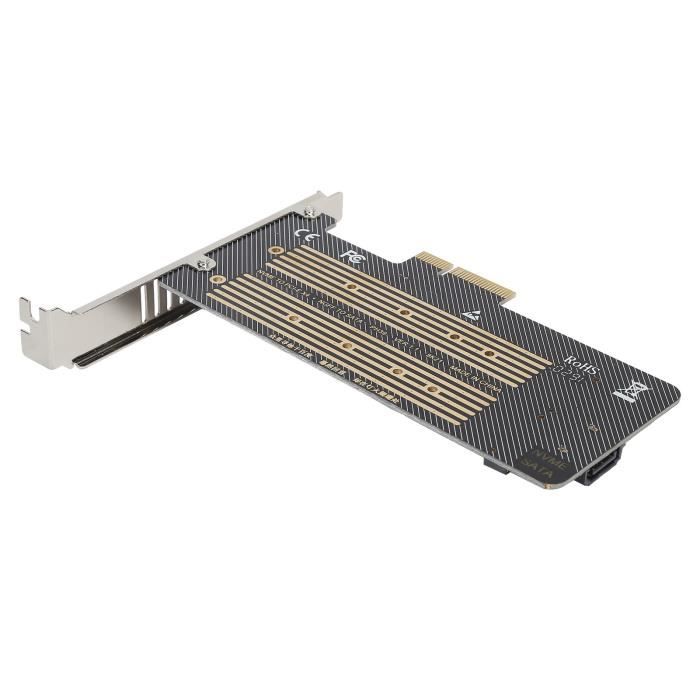 Carte Riser Riser Card SSD vers PCIE SATA Dual-Disk Transfer Carte d ...