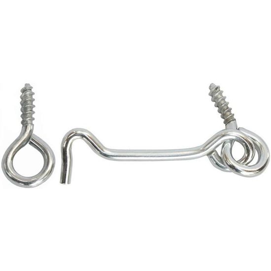 KeyMet GmbH 4 Crochet à Contrevent Crochet Volet en 60 X 4 MM Avec ...