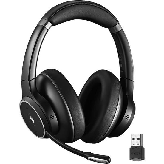 Casque Bluetooth eMeet - Casque PC avec Micro, Casque sans Fil à ...