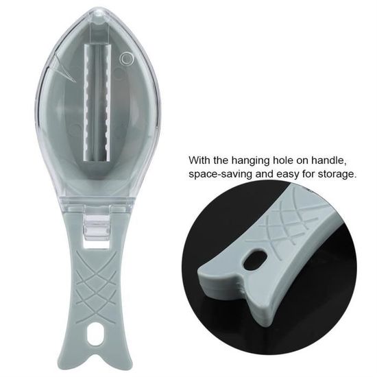 Dilwe Grattoir à poisson Retirer rapidement la peau de poisson Brosse à ...