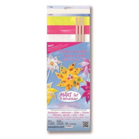GLOREX Maxi Kit Moulin à Vent 3 pcs - Cdiscount Beaux-Arts et Loisirs ...