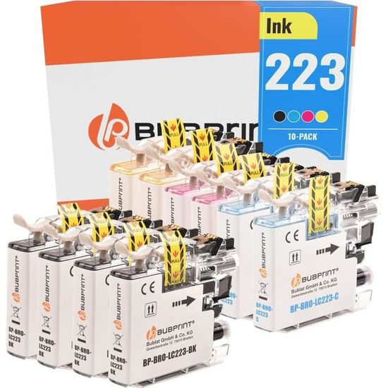 Cartouches D'Encre Compatibles Avec Brother Lc-223 Xxl Lc-227 Lc-225 ...