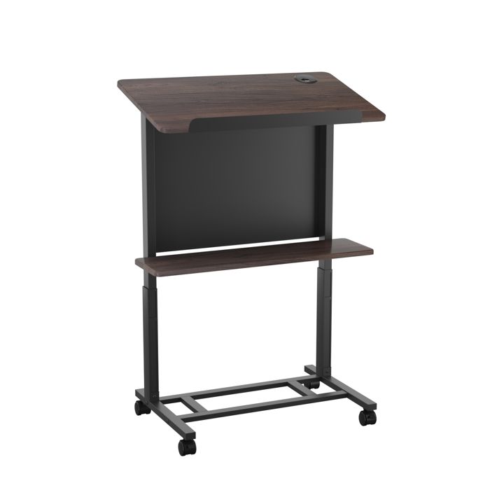 COSTWAY Pupitre Mobile Réglable en Hauteur 103-125 cm, Plateau Incliné ...