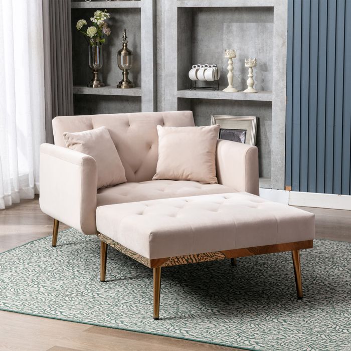 Fauteuil de style moderne, fauteuil à dos réglable chaise longue ...