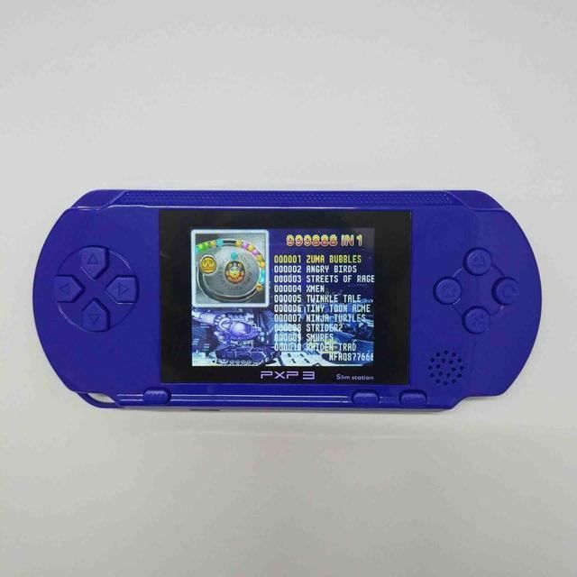 Bleu - Console de jeux vidéo PXP3 Slim, 3 pouces, 16 bits, avec 2 ...