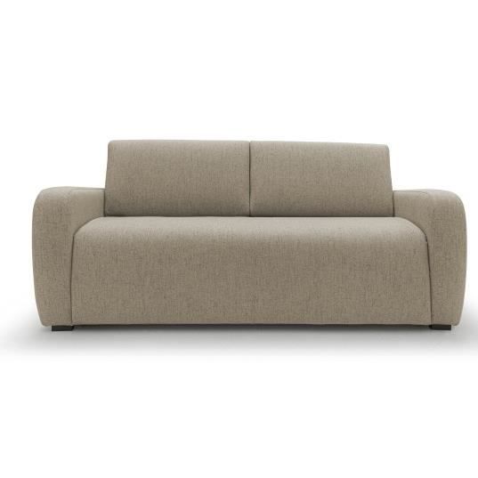 Canapé lit Bulles canapé convertible 3 places taupe 160 cm - Cdiscount ...