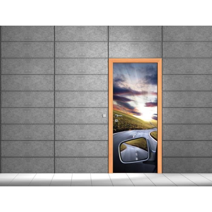 Stickers Porte Route Ref: PORTE-090 93x205 cm - Cdiscount Maison