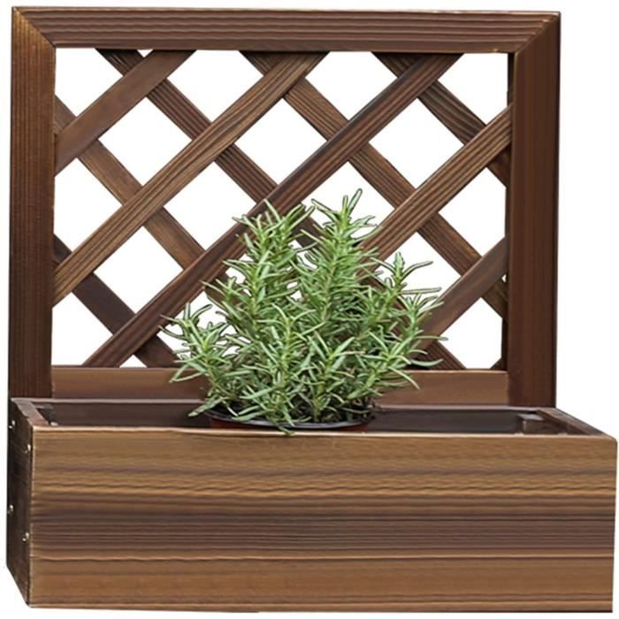 Pots de Fleurs en Bois Massif anticorrosion muraux - Multicolore ...