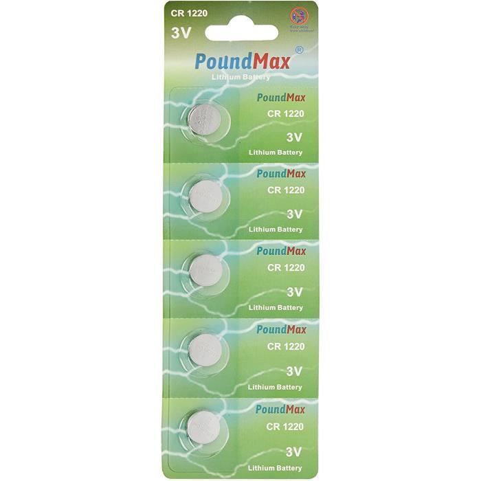 PoundMax 1220 CR1220, 5 piles au lithium 3 [244] - Cdiscount Jeux - Jouets