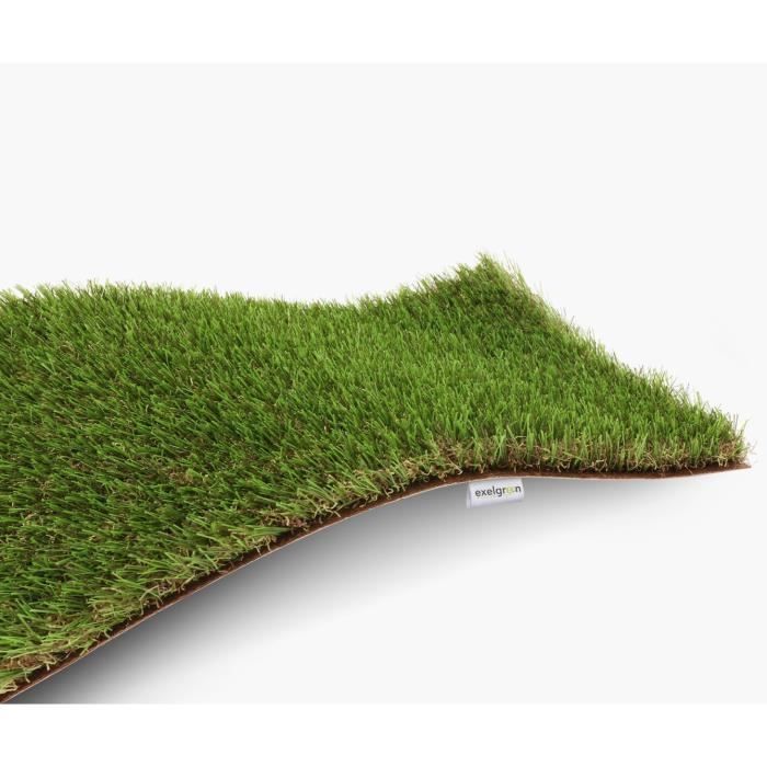 EXELGREEN Gazon synthétique Natura 2D - 25 mm - 2 m de large - Vendu au ...