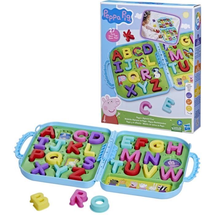 Peppa Pig Mallette Alphabet de Peppa, jouet abécédaire pour enfants d ...