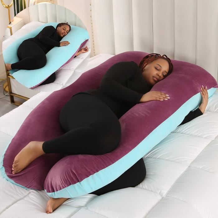 Coussin de Grossesse et d'allaitement pour Dormir Modulaire Forme de U ...