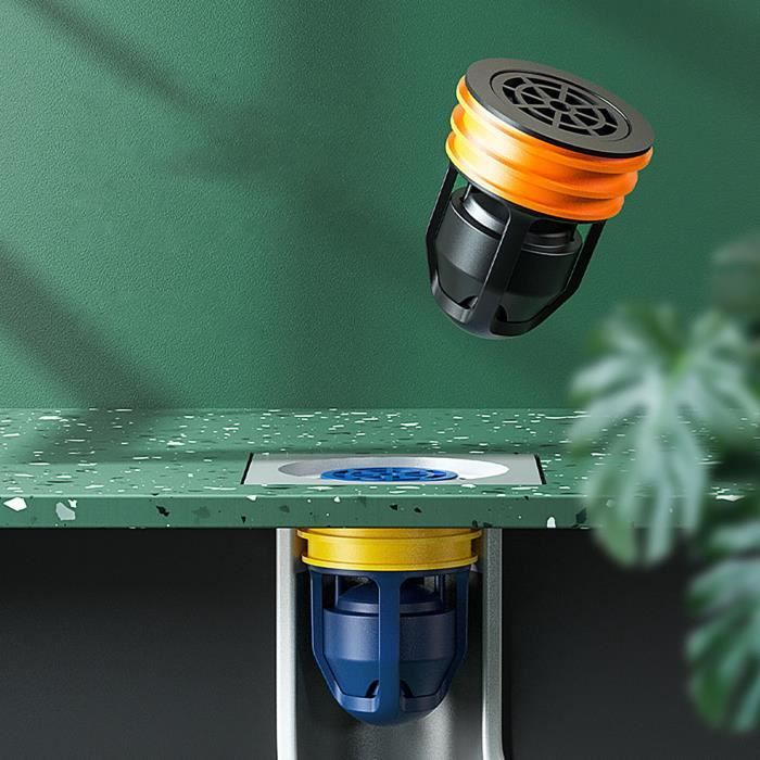 Minifinker Siphon de sol Bouchon de vidange de sol Anti-odeur, Double ...