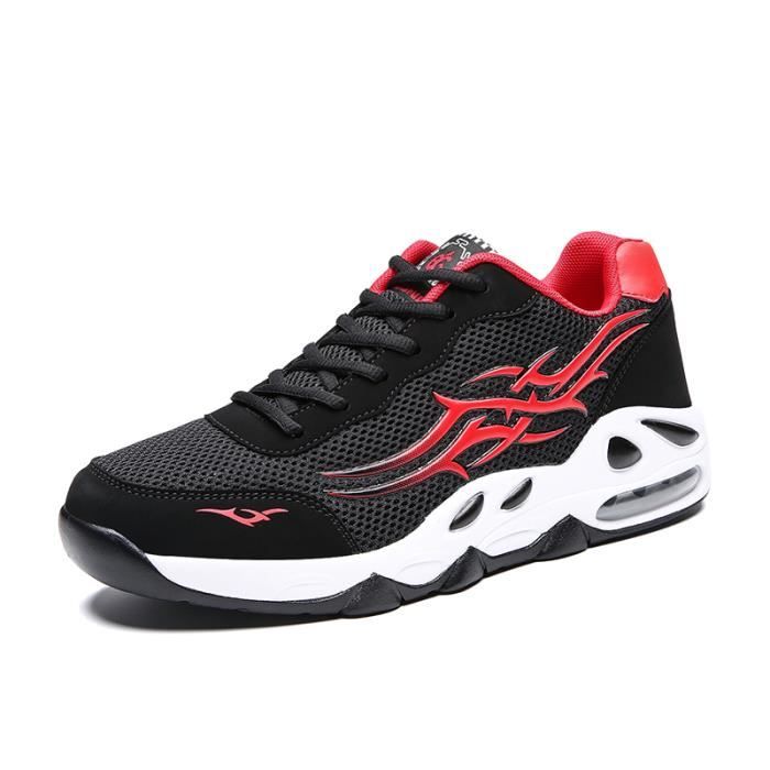 Baskets Homme - Fashion - Chaussures Sport Sneakers - Rouge - Lacets ...