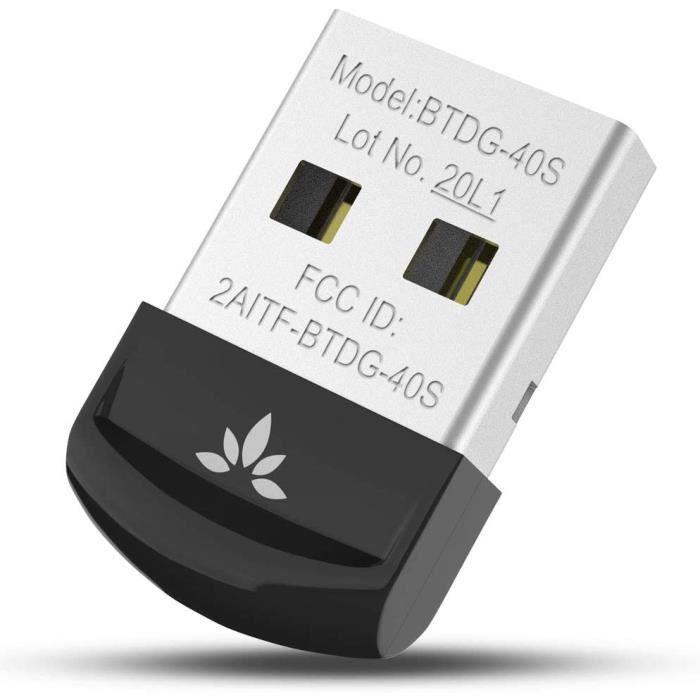 Avantree DG40S USB Bluetooth Adaptateur Dongle pour PC Windows 11,10, 8 ...