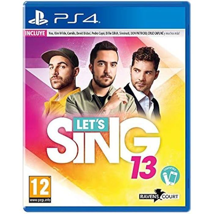 Jeu Musical - Sony - Let's Sing 13 Básico - PS4 - 30 succès - App ...