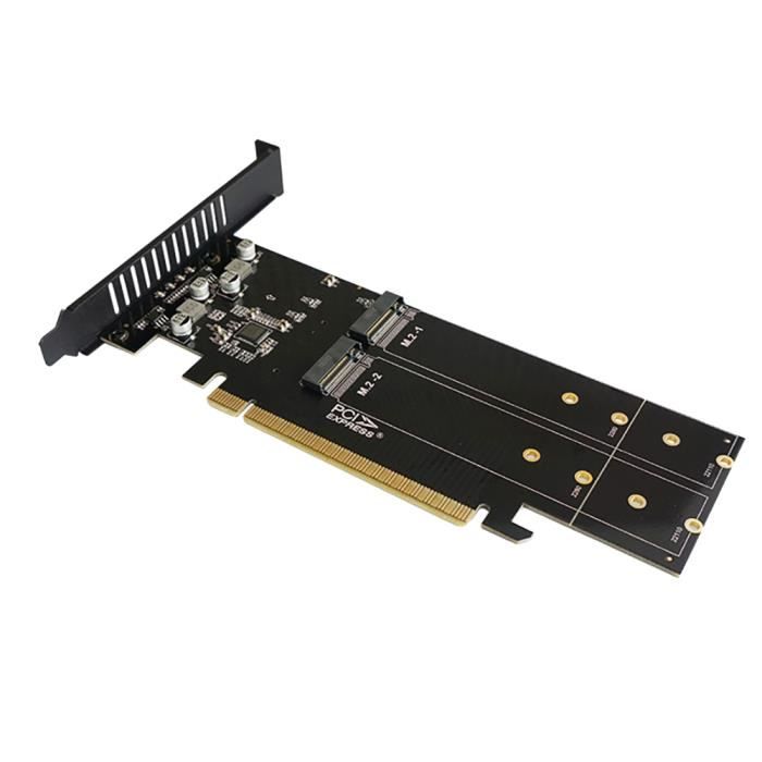 Carte Adaptateur PCIE Vers M.2 SSD M.2 NVMe SSD NGFF Vers Carte D'Extension PCIE X4 M Key plus B ...