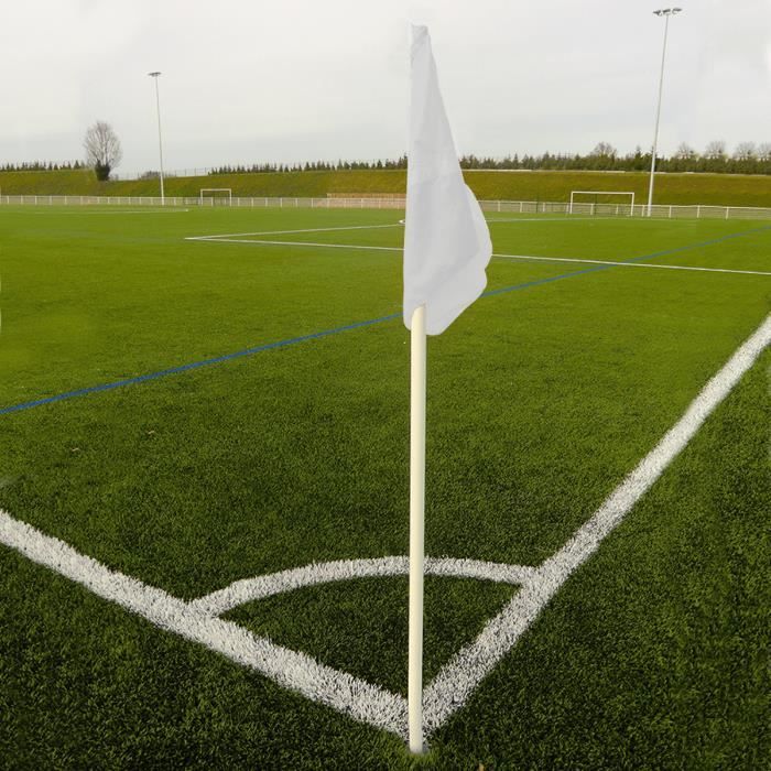 Jeu de 4 poteaux de corner rigides avec 4 fanions Sporti France - blanc - 45 x 45 cm - Cdiscount ...