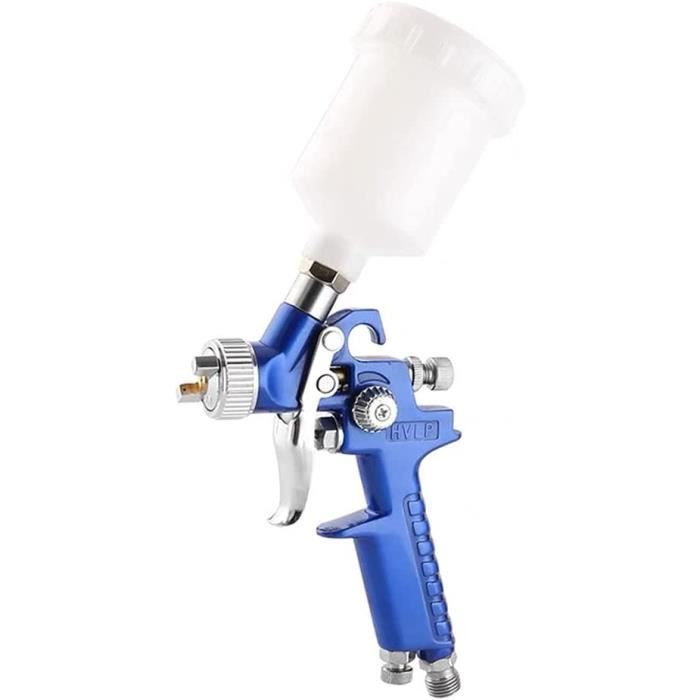 Pistolet à Peinture Pneumatique HVLP Pistolet Pulvérisateur Professionnel avec Godet en ...
