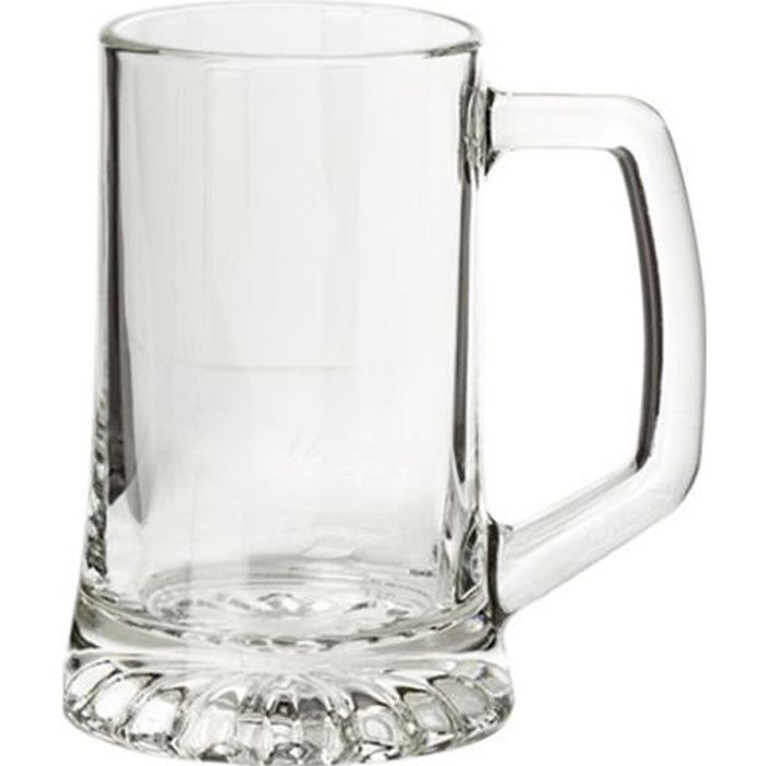 Lot de 6 Chopes à bière Stern en verre - 50 cl - Cdiscount Maison