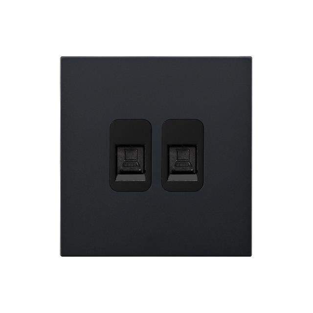 Interrupteur mural,Dual RJ45 Cat5e--Prise de courant à bascule avec ...