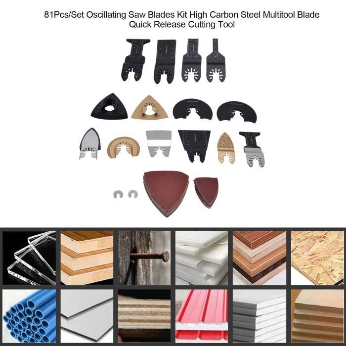 YAP Kit de lames de scie oscillantes, Outils oscillants en acier ...