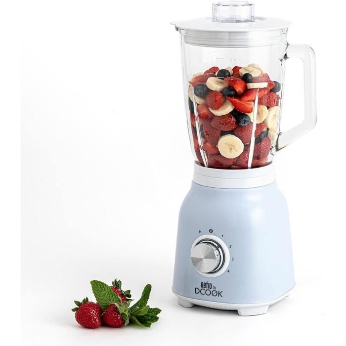 Retro - Mélangeur De Verre Bleu 800 W[H566] - Cdiscount Electroménager