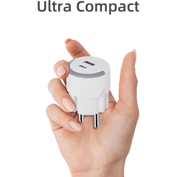 Chargeur Usb A Et Usb C 20 W, 2 Ports Avec Power Delivery Et Quick ...