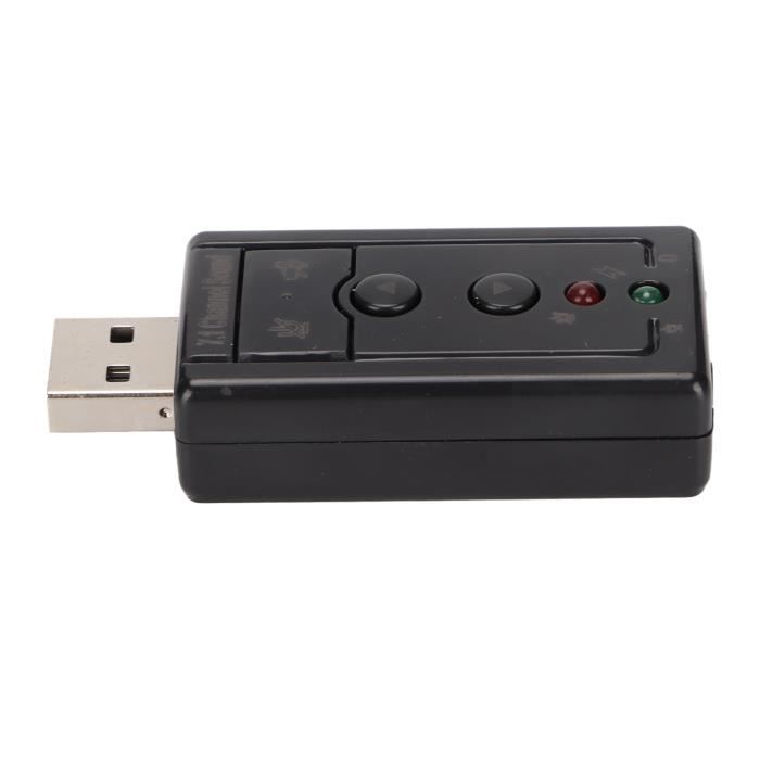 QID-carte son 3D Carte Son USB, Amplificateur Interne de Carte Son ...
