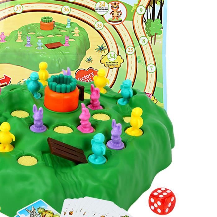Fafeicy Jeu de piège de tortue de lapin Jeu de société pour Enfants ...