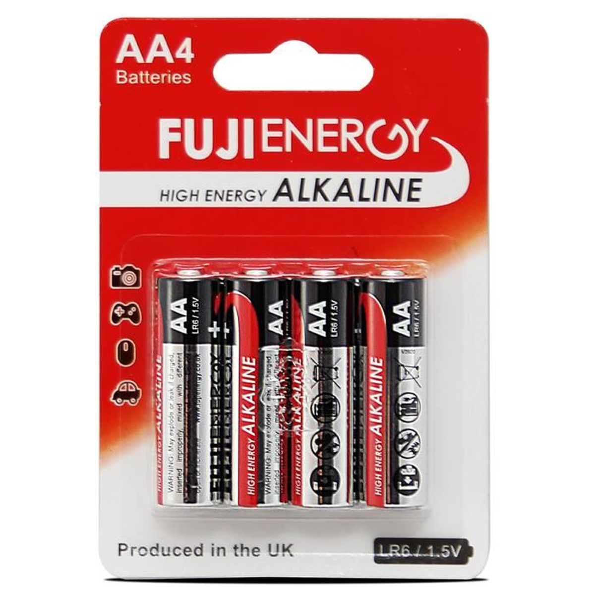Lot de 20 paquet de 4 piles alcalines AA LR6 1.5V de haute énergie , AA ...