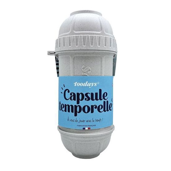 Capsule temporelle (Time Capsule) biosourcée, reliée à l’application ...