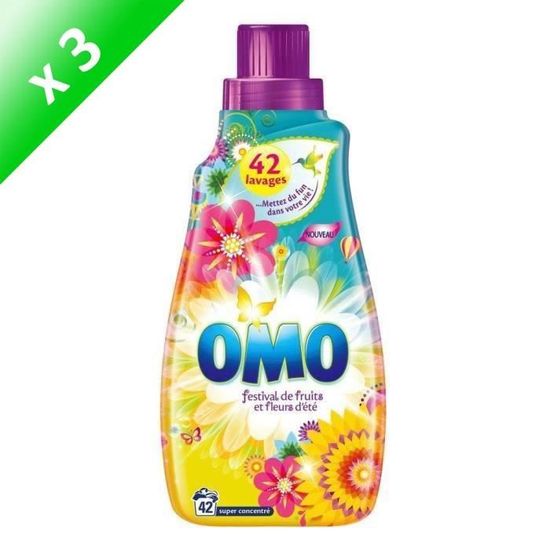 OMO Lessives liquides concentrées - Festival de fruits et fleurs d'été ...