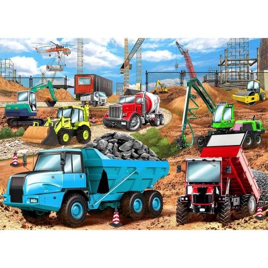 Construction Vehicles Puzzle 100 Pièces Pour Enfants À Partir De 5 6 7 ...