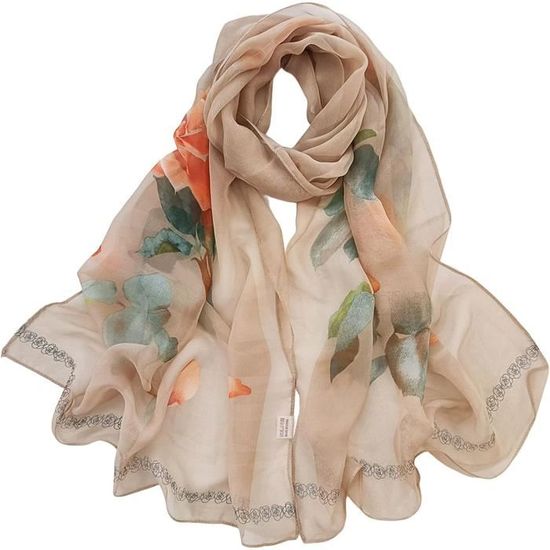 Foulard En Coton De Qualité Supérieure Pour Femme - Foulard En Soie À ...
