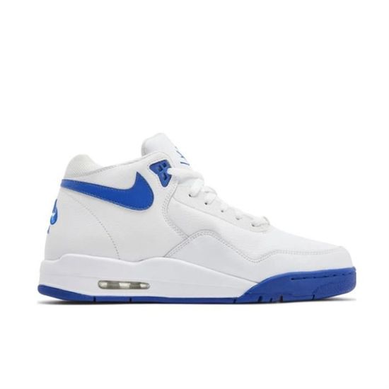 Baskets - Nike - Flight Legacy AJ4 - Homme - Blanc Bleu Blanc bleu ...