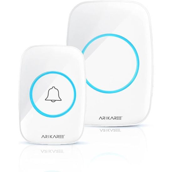 SINSEN Interphone extérieur sans fil avec sonnette étanche avec bouton ...