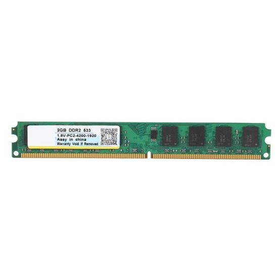 Module RAM, 240Pin 2G Capacité 1,8 V Mémoire RAM 533 MHz DDR2 PC2-4200 ...