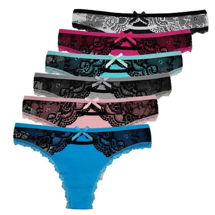 Culotte Sexy en Dentelle et Coton pour Femme,String G,Sous-vêtements ...