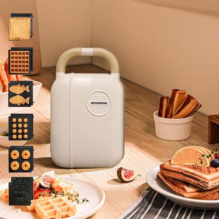 Gaufrier Simple 6 En 1 Gaufrier For Famille Machine Gaufres 650 W Avec ...