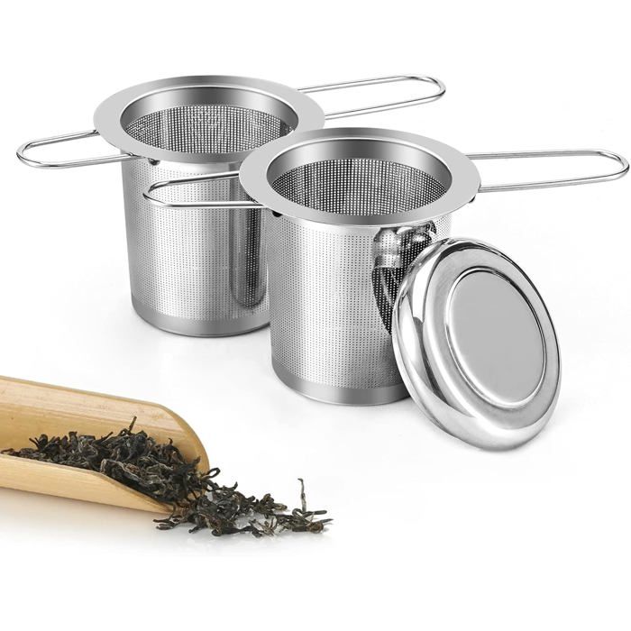 Tea Filter, 304 Stainless Steel Tea Infuser with Foldable Handle and ...