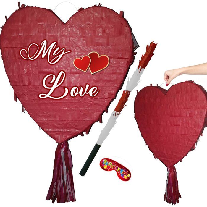Pinata coeur rouge pour le mariage, l'engagement et la fête d ...
