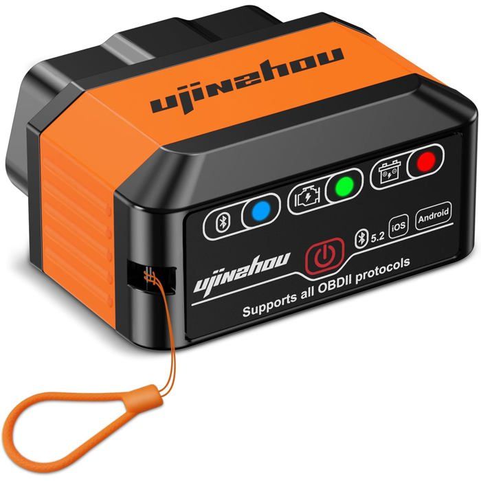 Scanner OBD2 Bluetooth 5.2 Autodiagnostic pour Voiture - Compatible iOS ...