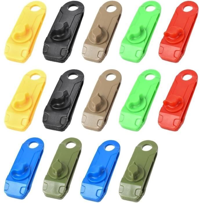 14 Clips en Plastique pour Toile de Protection,Multifonction Crocodile ...