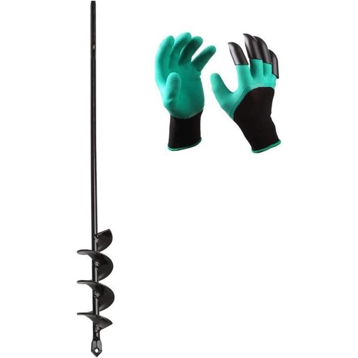 Foret hélicoïdal pour jardin, foreuse de terre, foret hélicoïdal, outil ...