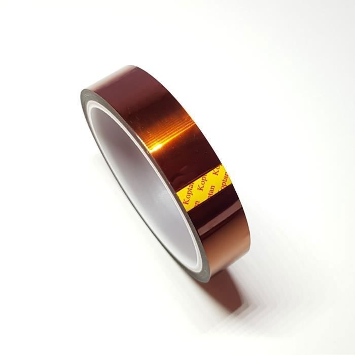 VS-ELEC - Ruban Kapton adhesif Polyimide 20mm, 33M de longueur ...