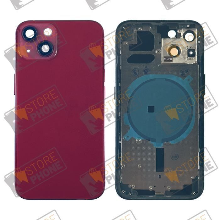 Châssis Arrière Nu Apple iPhone 13 Rouge - Cdiscount Téléphonie