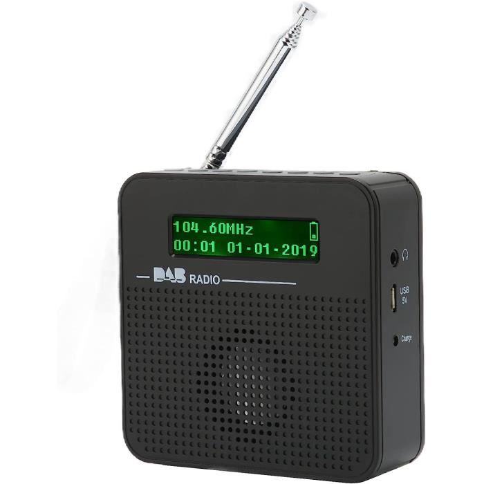 Radio Numérique, Radio Fm Bluetooth Compacte Portable Avec Dab-Dab, Pour Les Voyages En Plein ...